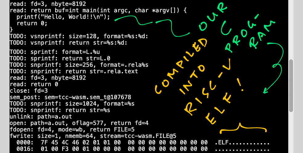 TCC RISC-V Compiler runs in the Web Browser (thanks to Zig Compiler) - Zig NEWS