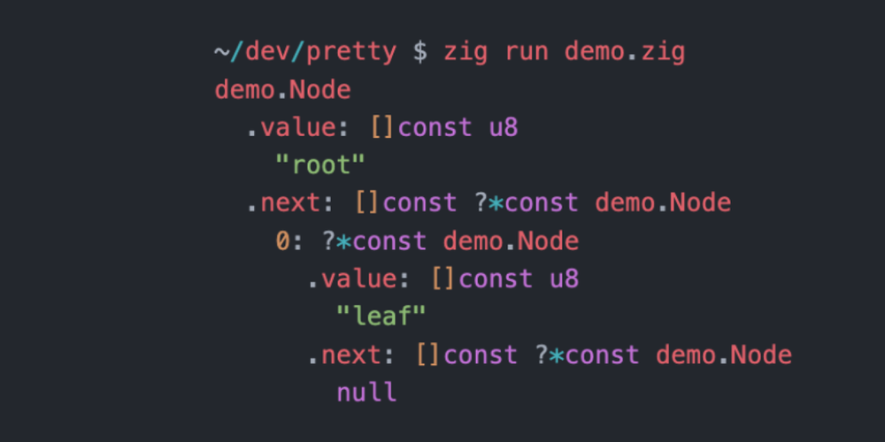 Pretty A Pretty Printer For Deeply Nested Structures In Zig Zig News