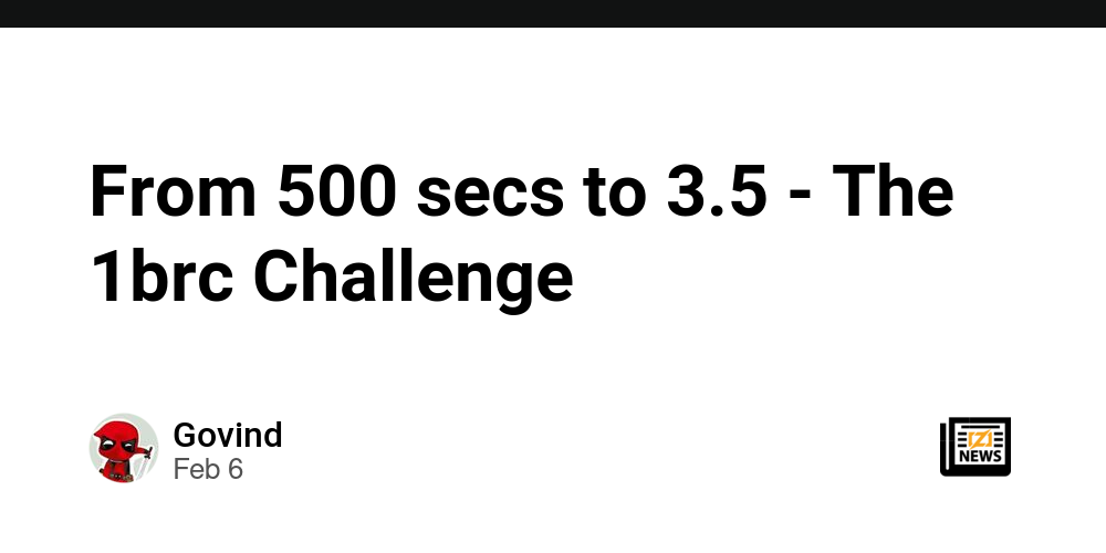 From 500 secs to 3.5 - The 1brc Challenge - Zig NEWS
